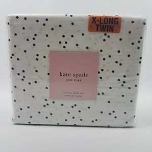 kate spade | Bedding | Kate Spade Confetti Dot Twin Xl Sheet Set White ...